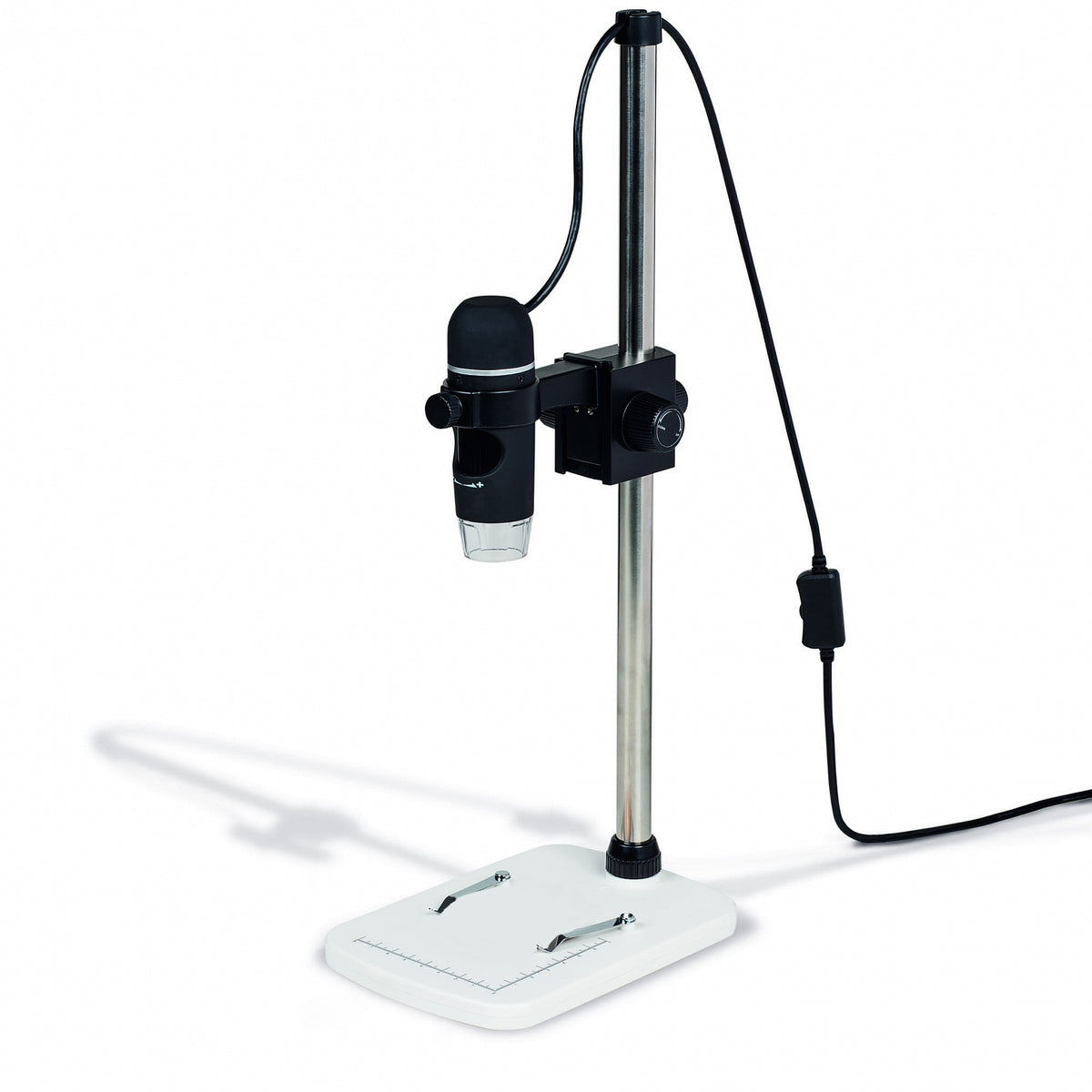 USB digital microscope DM4 with stand, 10X-300X magnification – Leuchtturm Optik